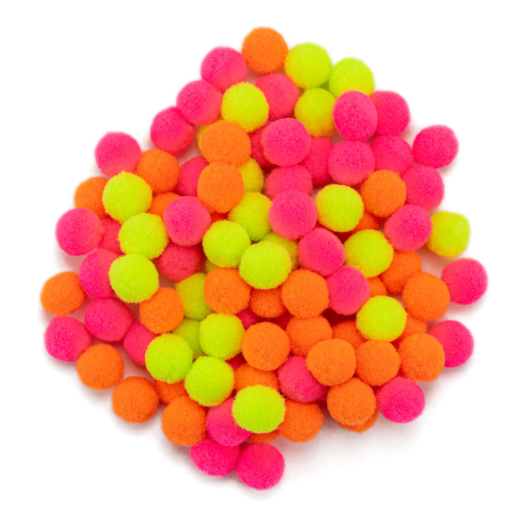 Pompom Solto Mix 10 mm - Pct c/ 100 unidades