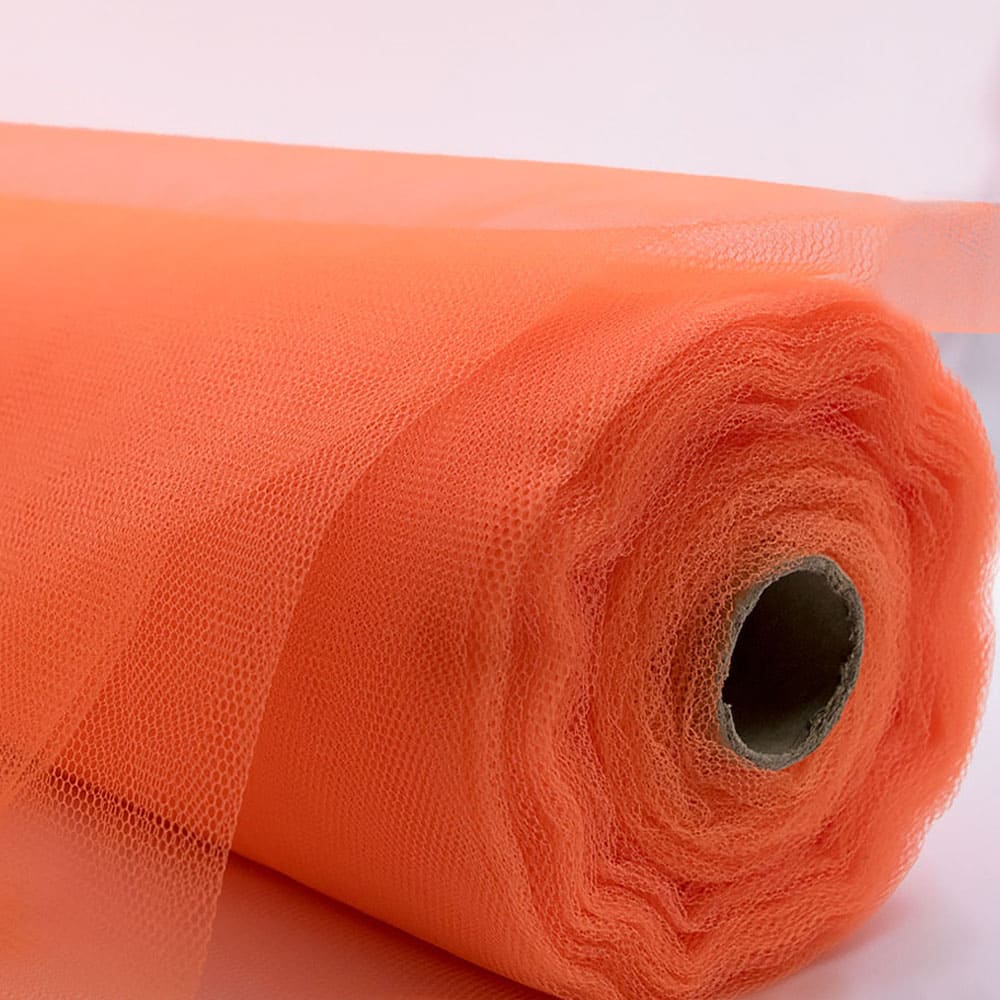 Tecido Tule Laranja Cítrico - 1 Metro
