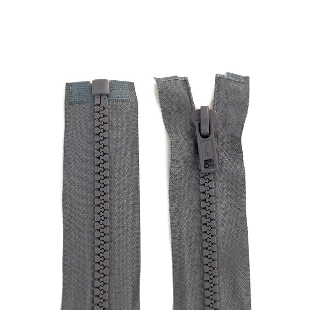 Zíper Nylon Tratorado 6mm Separável Tamanho 65cm Kit 5 unidades